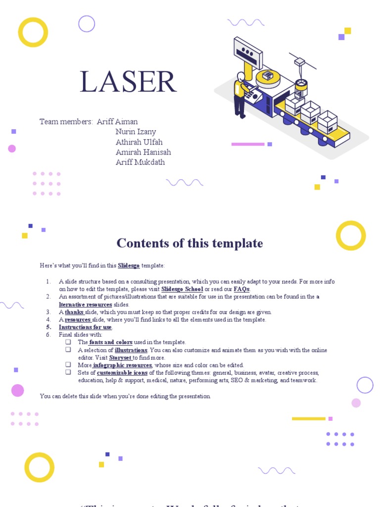 Manufacturing & Process Consulting Toolkit by Slidesgo | PDF | Planets ...
