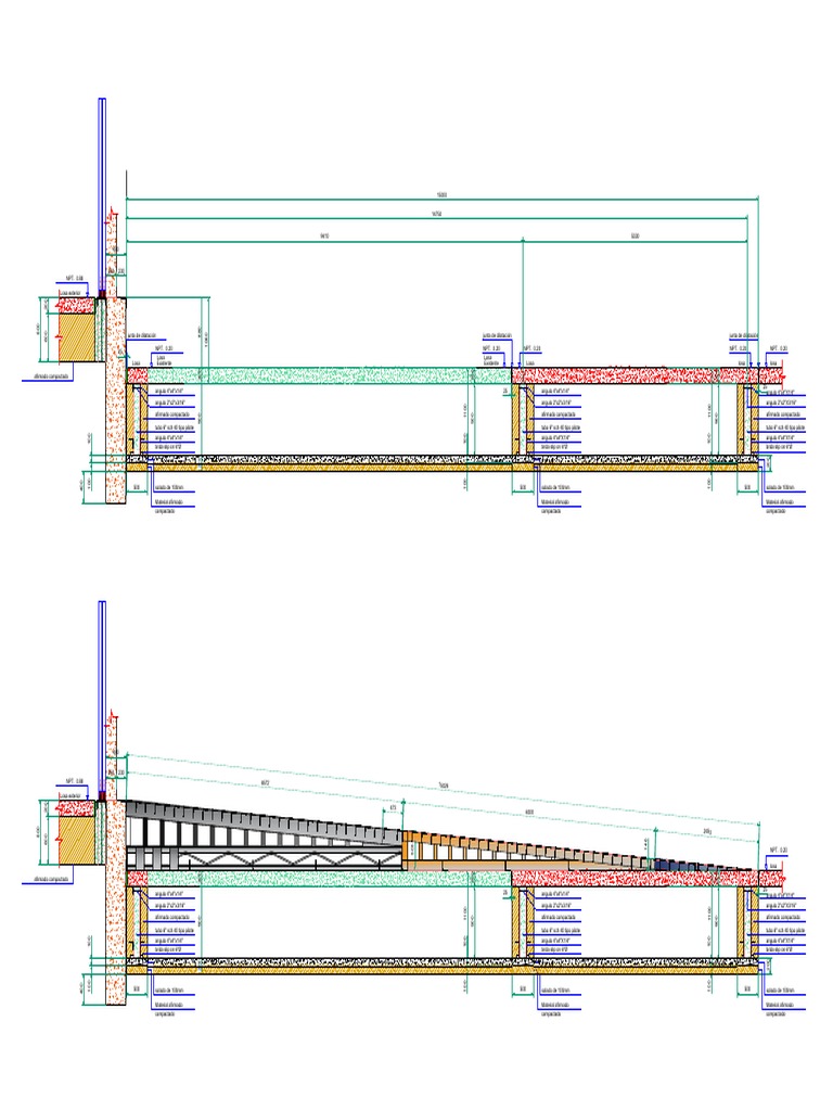 Planos Laterales de Secciones para La Rampa | PDF
