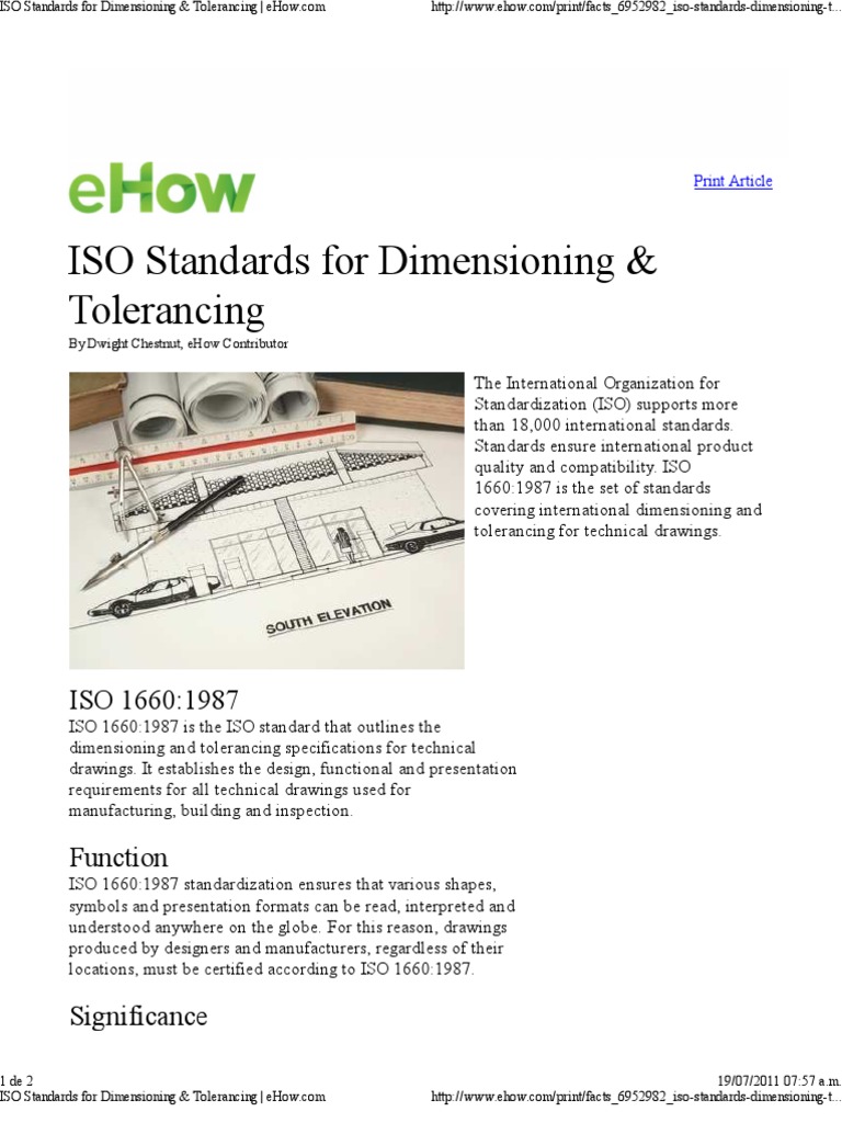 ISO 1660:1987 Technical Drawing Standards | PDF | Art | Technology ...