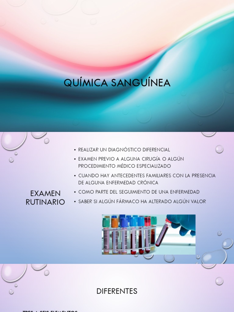 Análisis de Química Sanguínea y Funciones | PDF | Transaminasa | Hepatitis