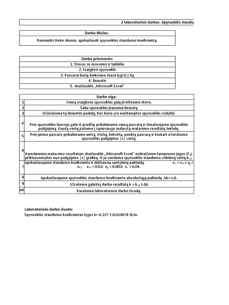 2 Laboratorinis Darbas. | PDF