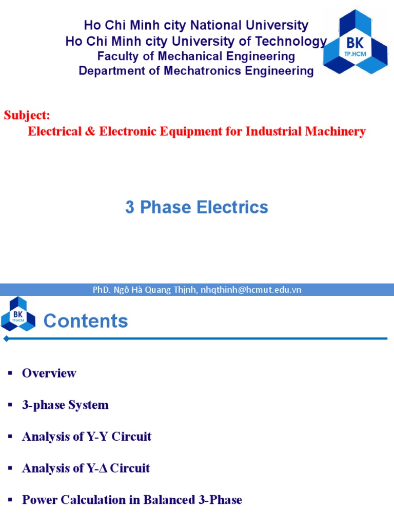3-Phase Electrical Systems Overview | PDF | Physical Quantities ...