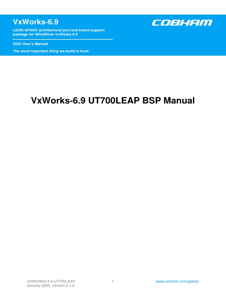 Vxworks Ut700leap BSP | PDF | Booting | Device Driver
