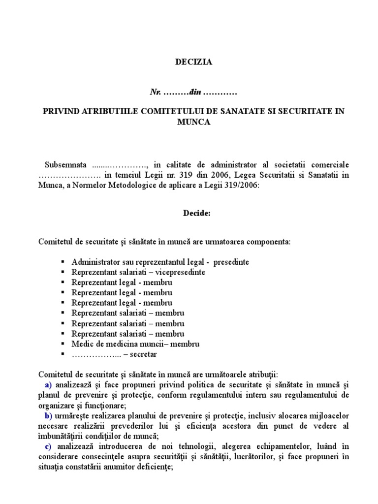 Decizie CSSM Nou | PDF