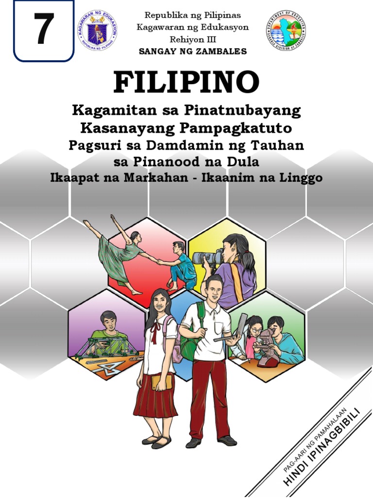 Filipino7 Q4 W6 Nasusuri Ang Damdaming Namamayani Sa Mga Tauhan Sa Pinanood Na Dulang ...