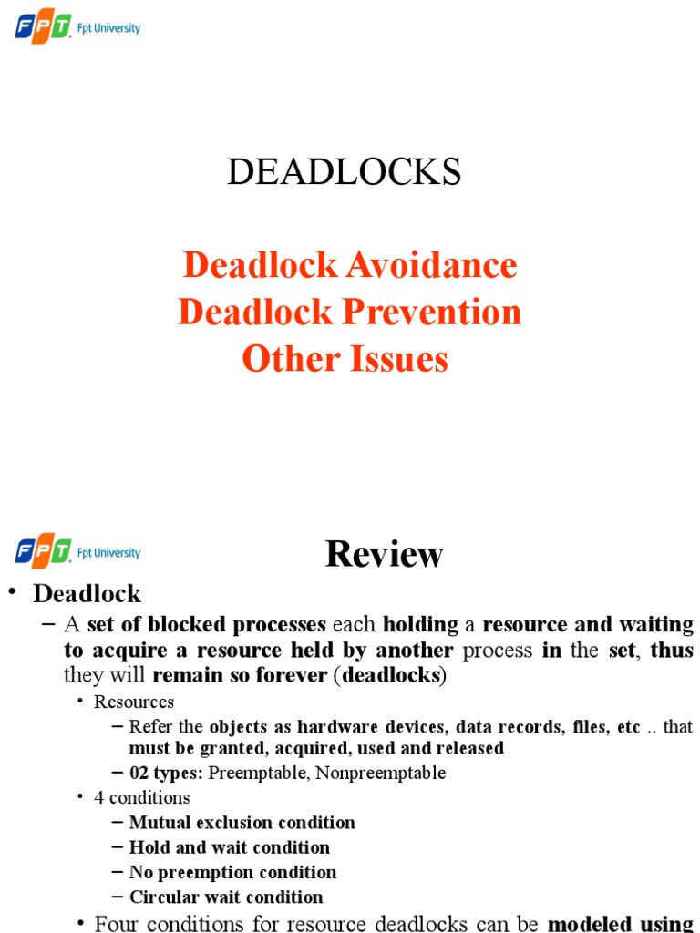 Deadlock Pdf Computer Programming Computing