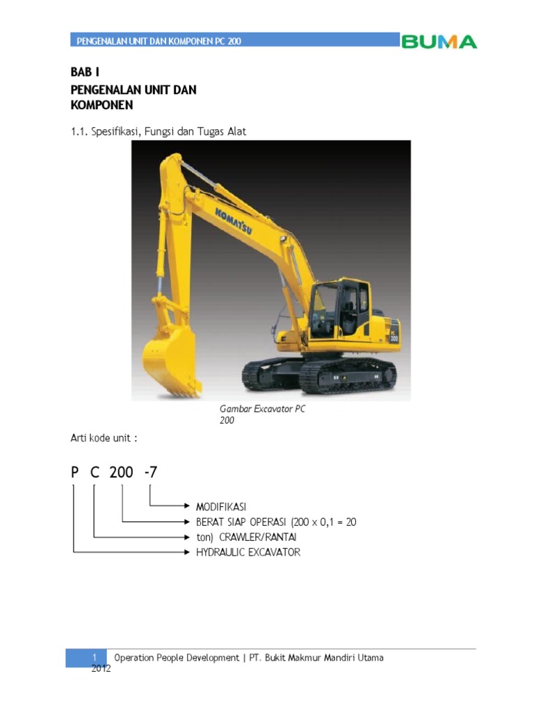 Bab I PC200 | PDF