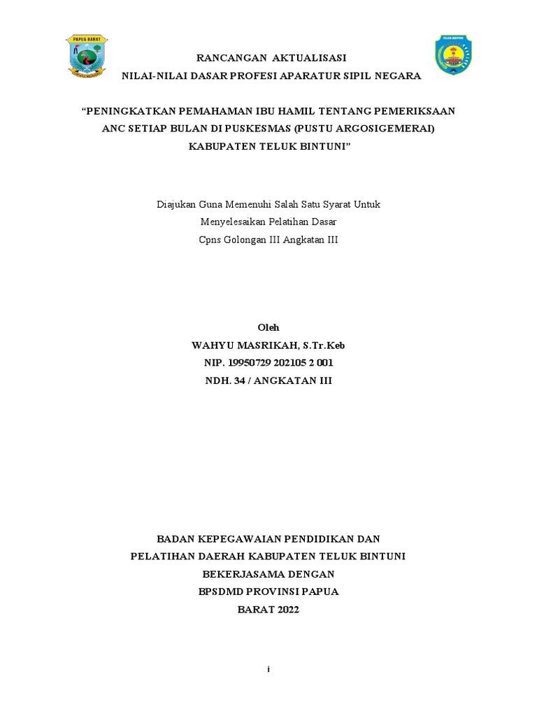 Peningkatan Pemahaman ANC Ibu Hamil | PDF