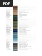 Tamiya Colour Chart | PDF | Conservation And Restoration Materials | Paint