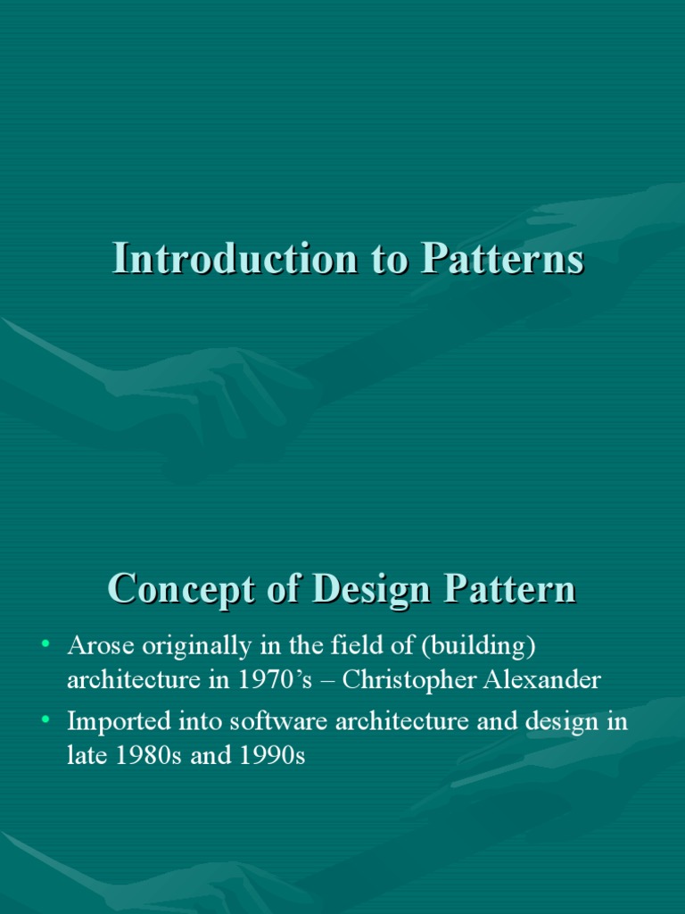 SD Intro To Patterns | PDF | System | Design SD Intro To Patterns | PDF | System | Design