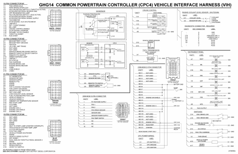 GHG14 Common Powertrain Controller (CPC4) Vehicle Interface Harness ...