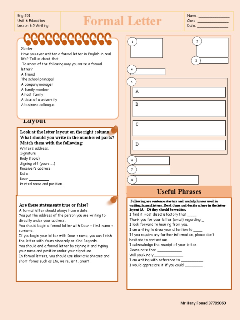 Writing-A-Formal-Letter-Fun-Activities-Games-Worksheet-Templates ...