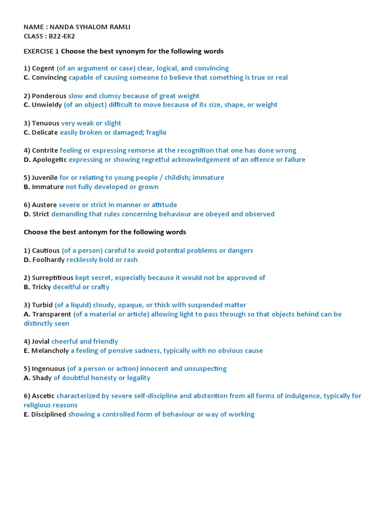 muet exercise | PDF | Feeling | Psychology