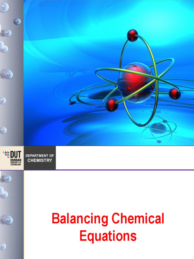 Balancing Equations | PDF | Chemistry | Physical Sciences
