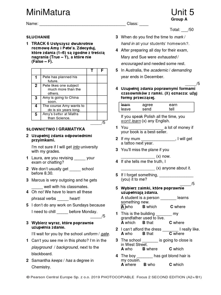 Minimatura Unit 5: Hand in | PDF | Homework
