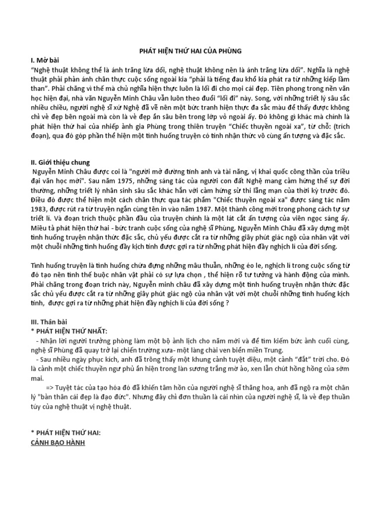 PHÁT HIỆN THỨ HAI CỦA PHÙNG | PDF