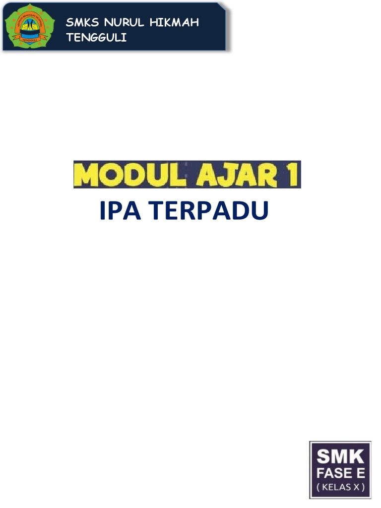 Modul Ajar - Elemen 6 - IPA | PDF | Karier & Perkembangan | Pengembangan Diri