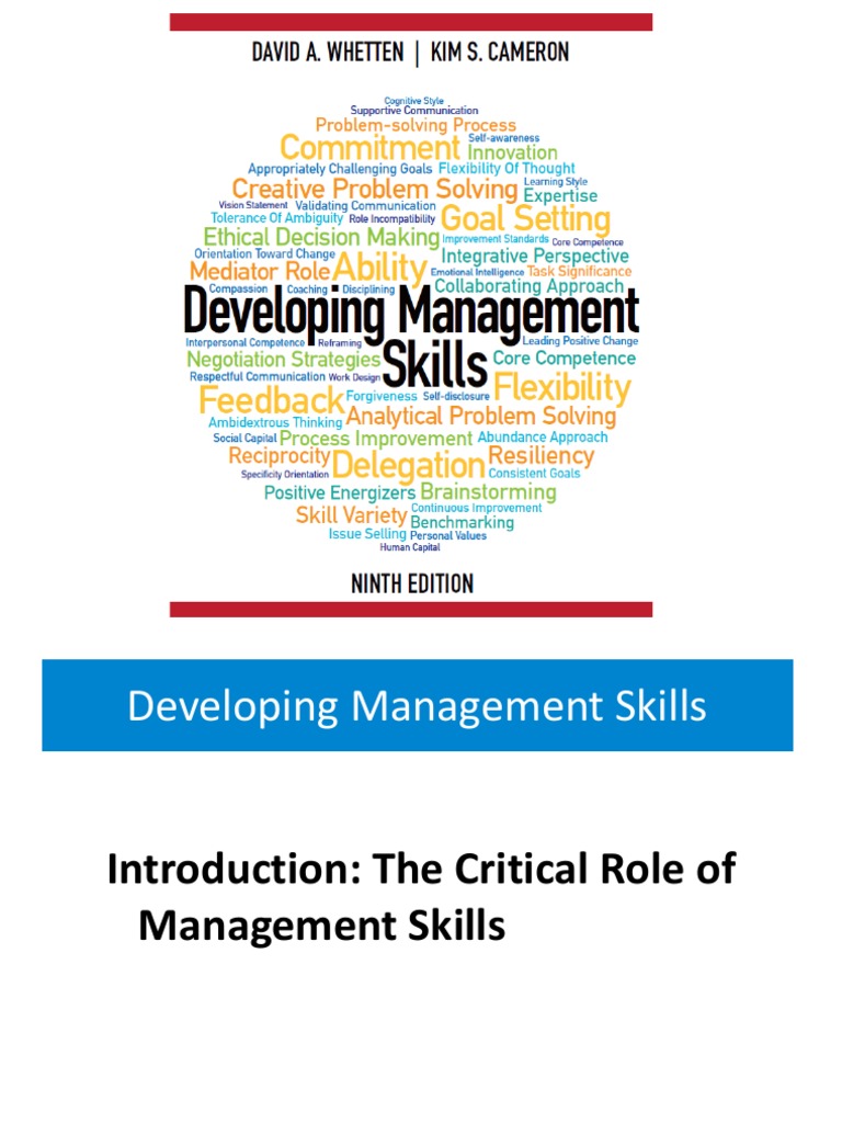 The Critical Role of Management Skills | PDF | Skill | Copyright