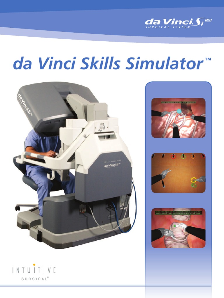 Da Vinci Simulator Brochure | PDF | Simulation | Surgery