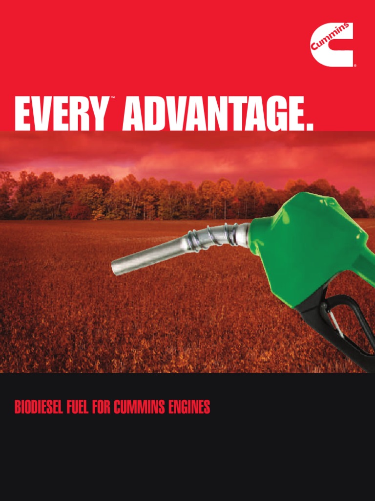 Biodiesel Fuel For Cummins Engines | PDF | Biodiesel | Diesel Fuel
