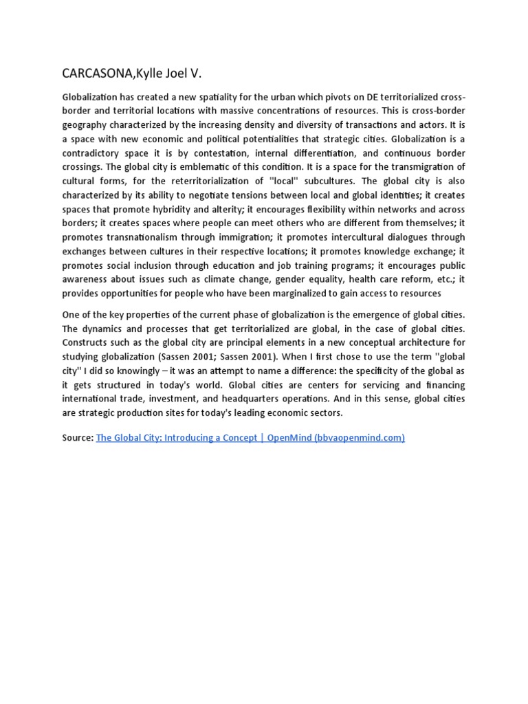 Global City | PDF