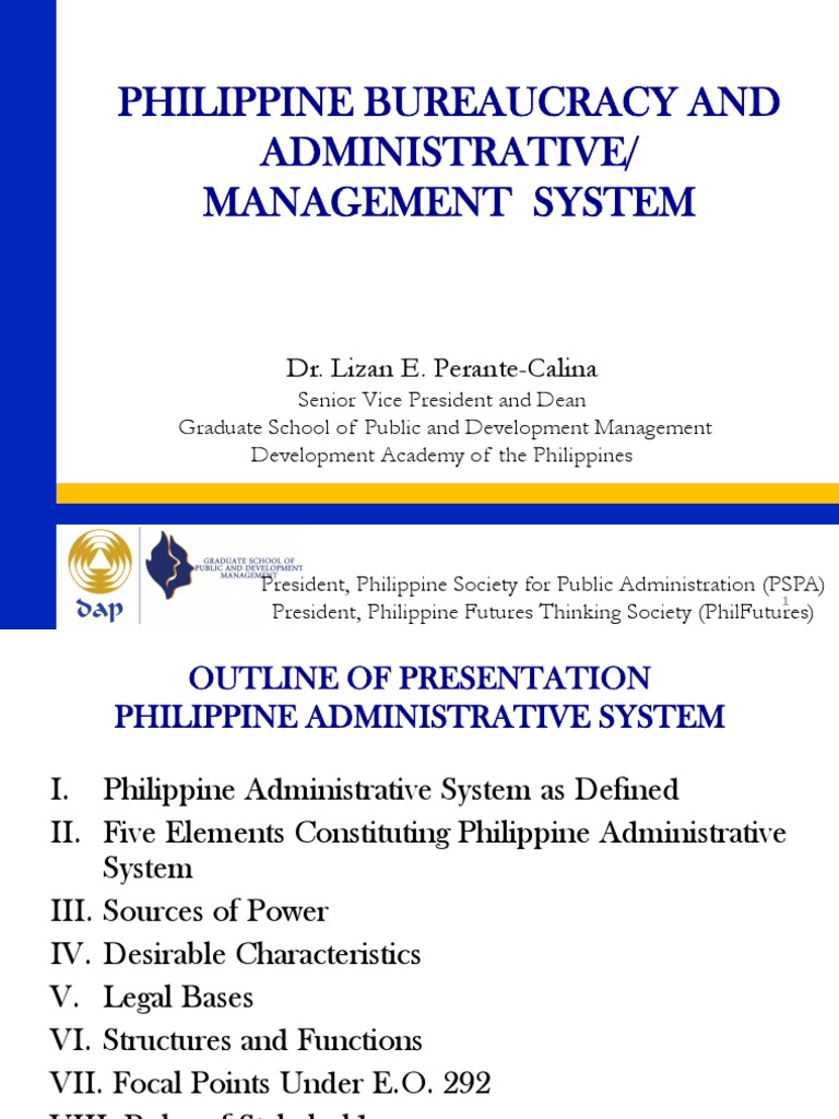 Philippine Administrative System Overview | PDF | Governance ...