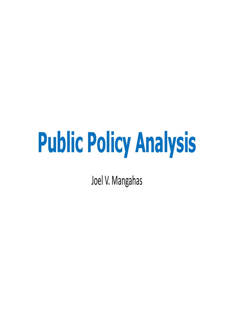 Phases of Public Policy Analysis | PDF | Policy | Market (Economics)