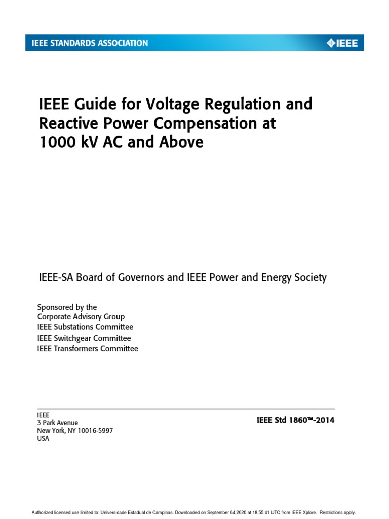 Ieee Guide Voltage And Reactive Power Relationship Pdf Electric Power Transmission Transformer