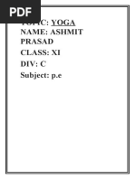 Introduction To Yoga | PDF | Asana | Indian Philosophy