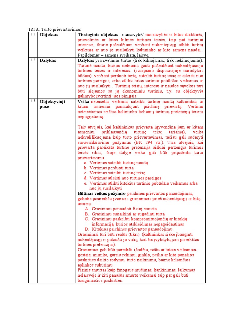 181str Turto Prievartavimas | PDF