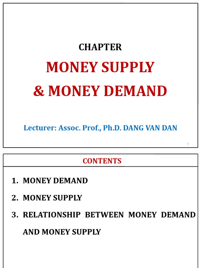 Chapter 8 - Money Supply & Demand | PDF | Money Supply | Money