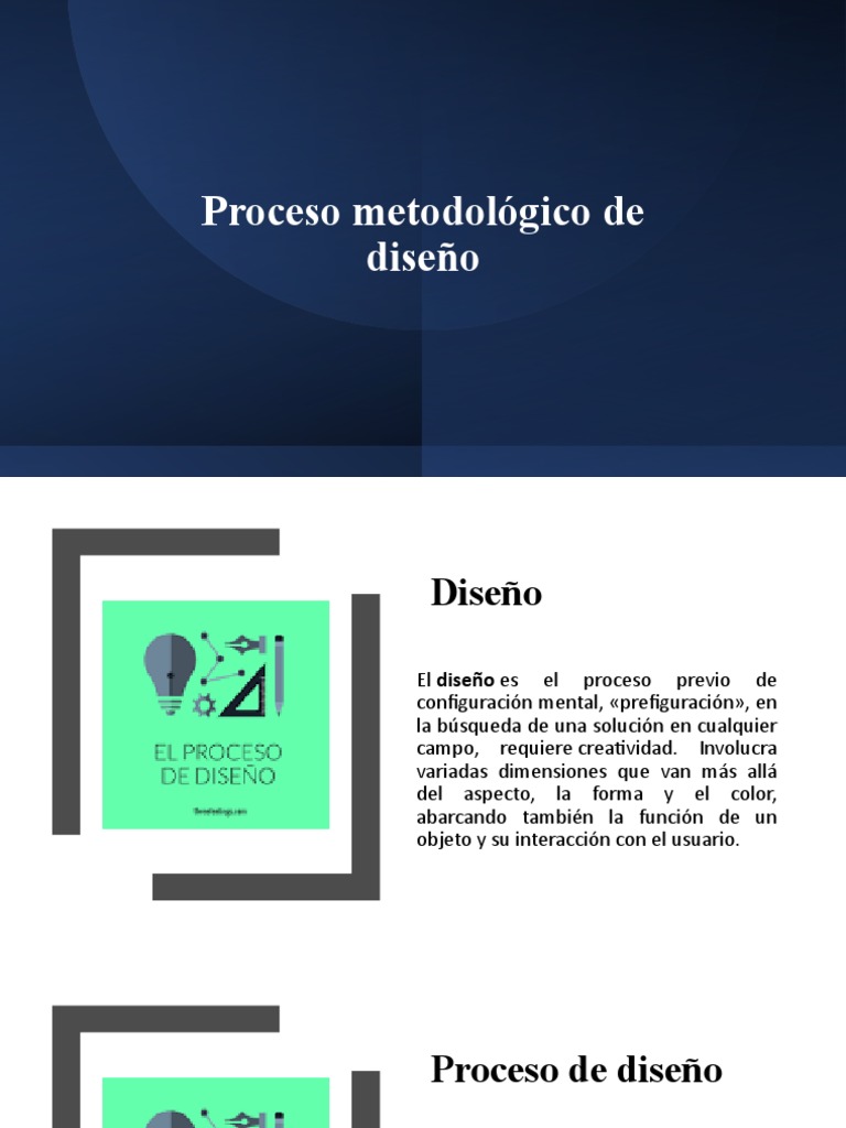 Proceso Metodológico de Diseño | PDF | Diseño | Cognición