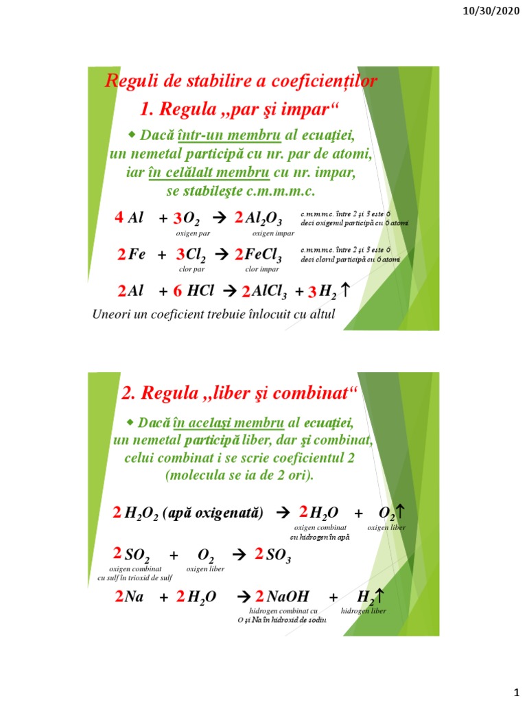 Reguli de Stabilire A Coeficientilor - Suport de Curs | PDF