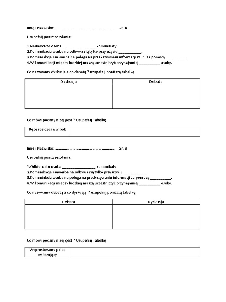 Kartkówka 2 WOS Temat 3 | PDF