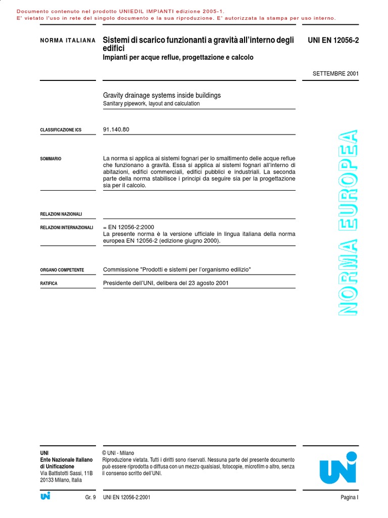 Uni en 12056 - 2 | PDF