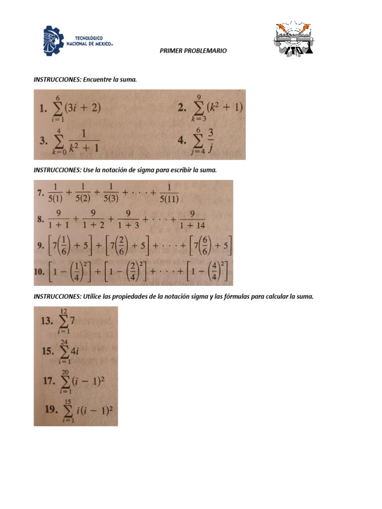 Primer Problemario | PDF | Métodos y materiales de enseñanza | Ciencia y matemáticas