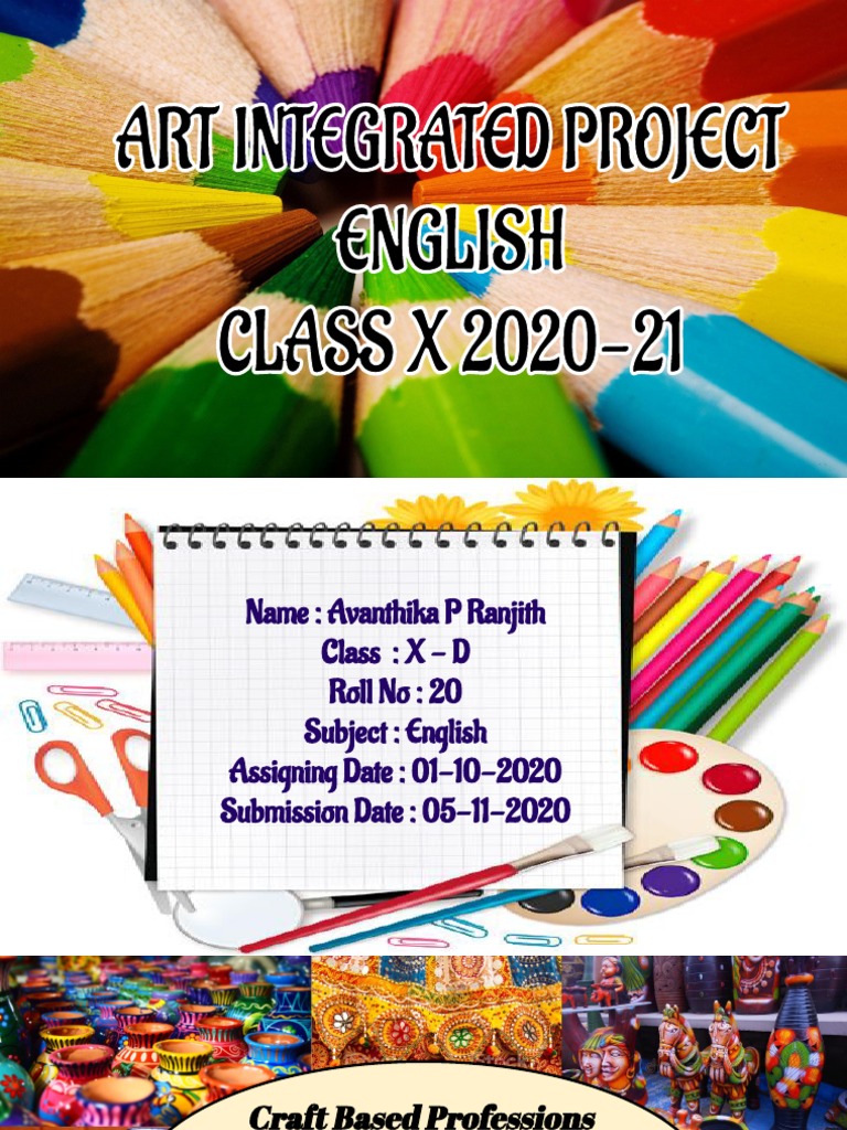 English Project Class 10th | PDF | Decorative Arts