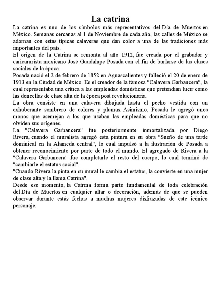 La Catrina | PDF