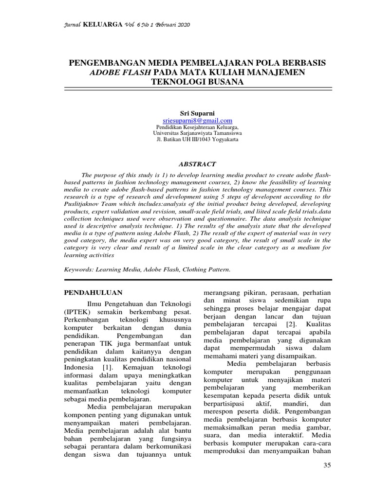 Pengembangan Media Pembelajaran Adobe Flash | PDF | Seni | Komputer