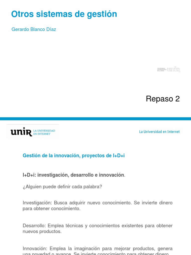 Repaso 2 | PDF | Innovación | Business