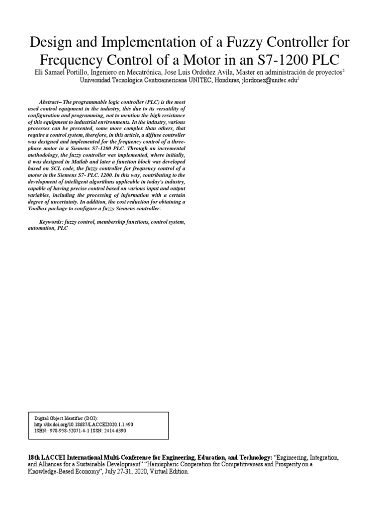 Control Fuzzy - PLC | PDF | Programmable Logic Controller | Fuzzy Logic