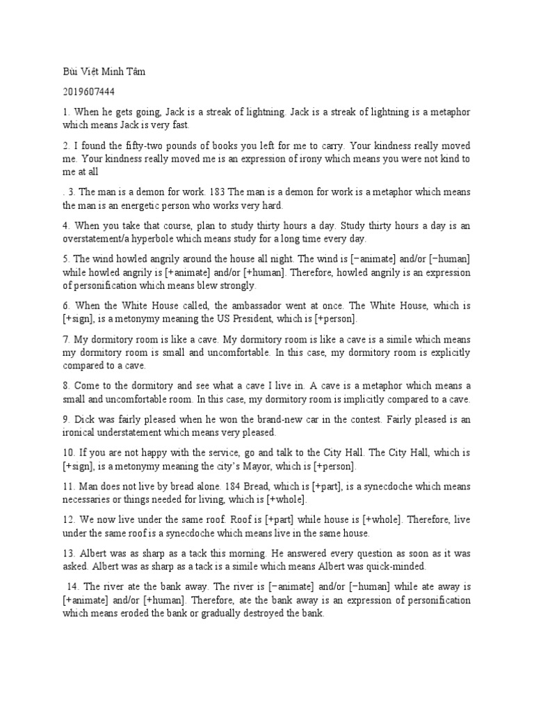 Assignment w3 | PDF | Metaphor | Whip