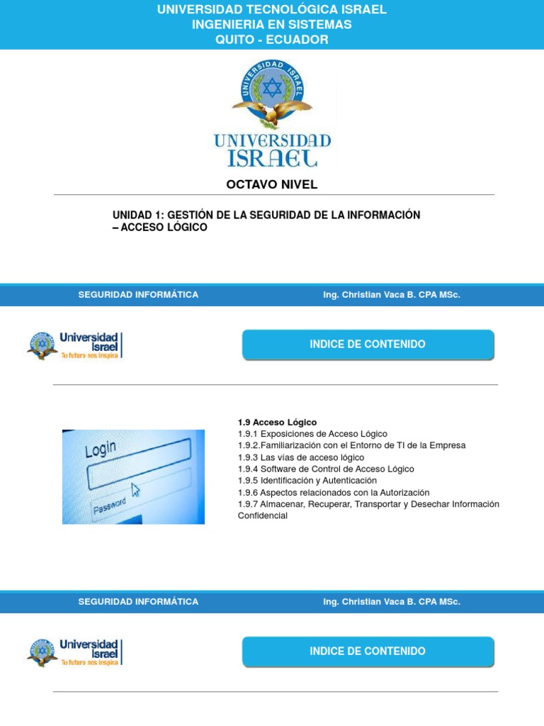 Acceso Lógico en Seguridad Informática | PDF | Cortafuegos (informática ...