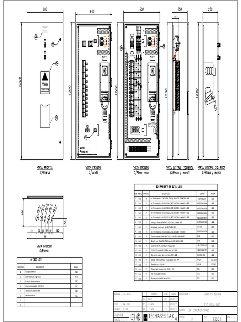 Vista Propuesta de Tablero PDP | PDF | Bienes manufacturados | Cableado ...