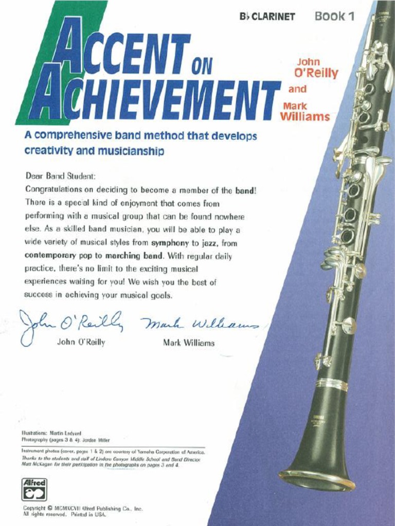 Accent On Achievement Book 1 - Clarinete | PDF