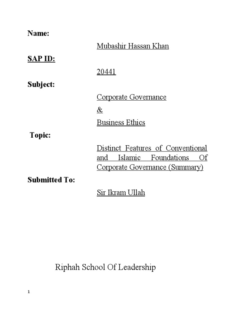 Cg Final Assignment Pdf Governance Corporate Governance