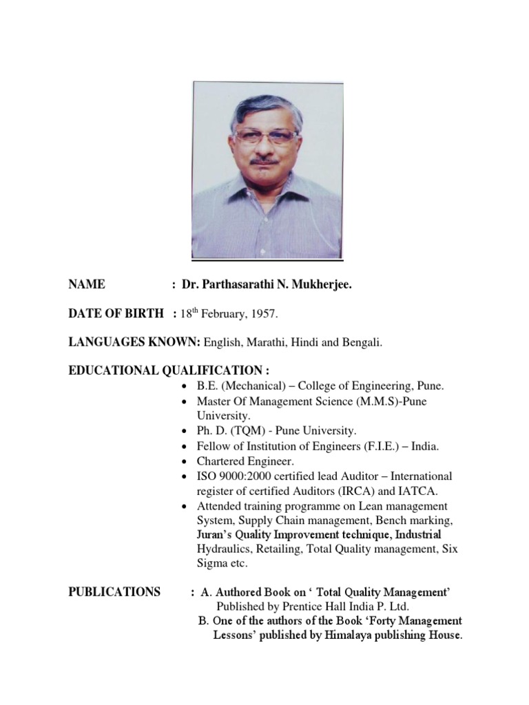 P N Mukherjee | PDF | Quality Management | Business