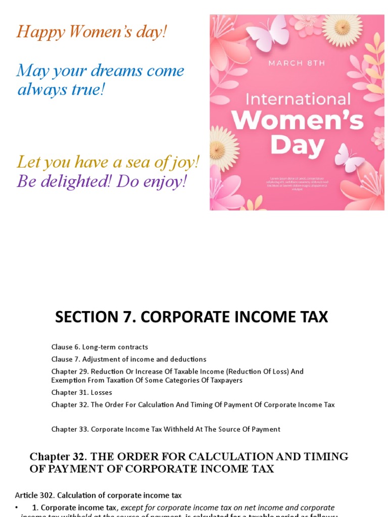 4.2. Corporate Income Tax - Part 2 | PDF | Expense | Taxes 4.2. Corporate Income Tax - Part 2 | PDF | Expense | Taxes