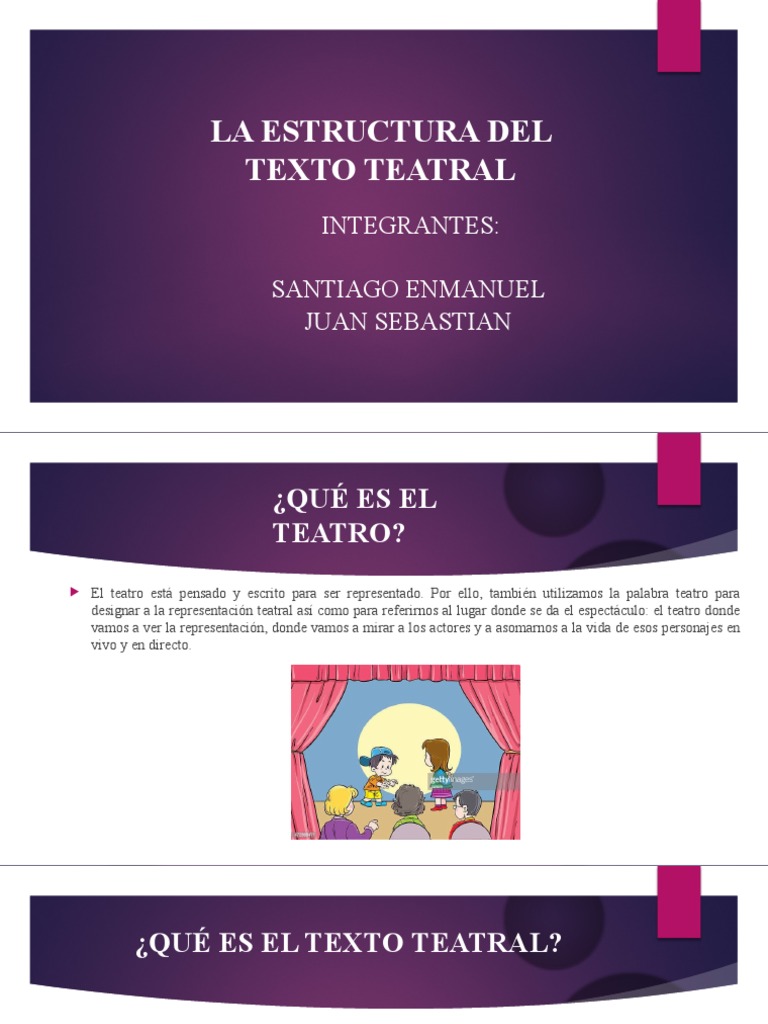 La Estructura Del Texto Teatral | PDF
