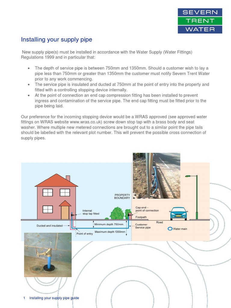Installing Supply Pipe Guide | PDF